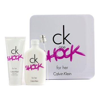Calvin Klein Estuche CK One Shock For Her: Eau De Toilette Spray 100ml + Loción Corporal 100ml ...